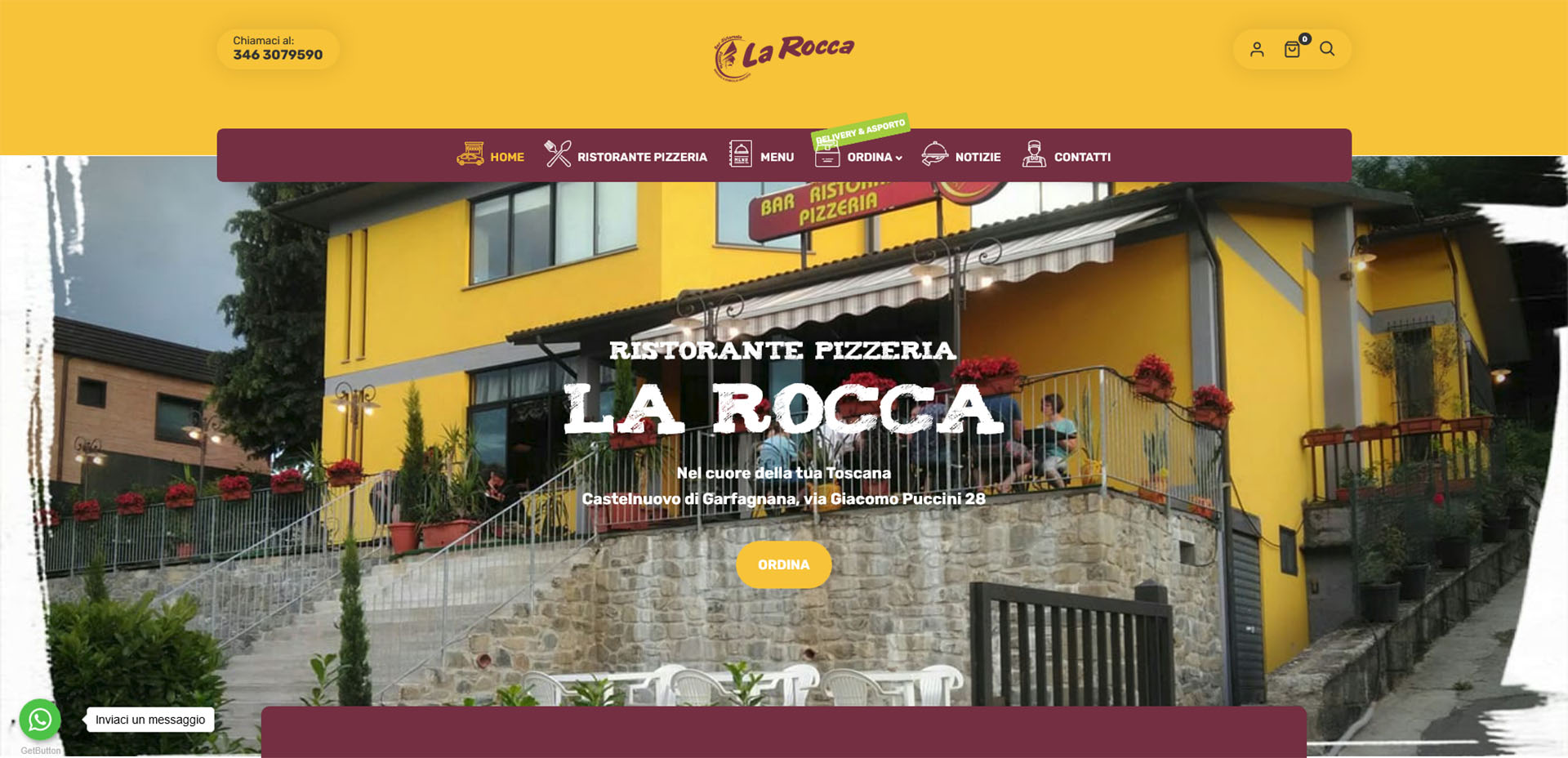 Il nostro nuovo sito | Ristorante Pizzeria La Rocca